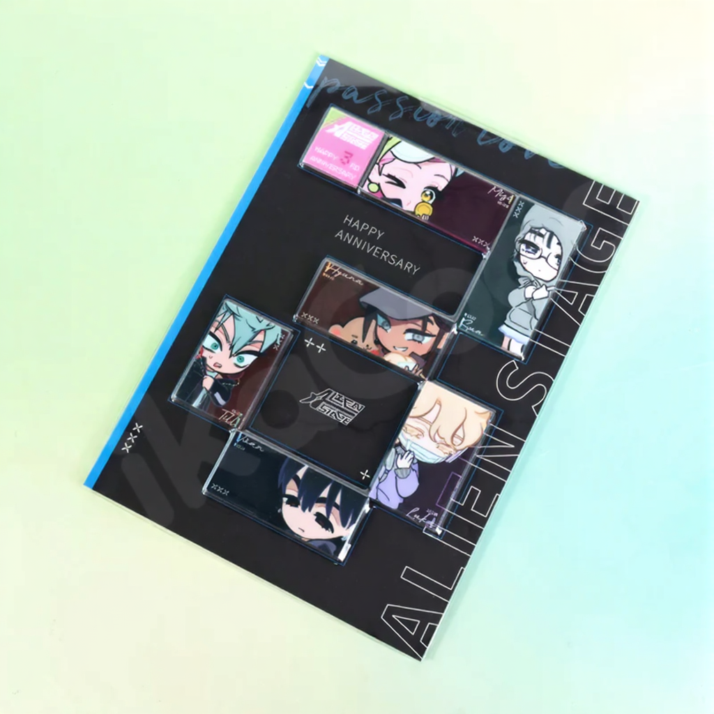 Alien Stage Happy 3rd Anniversary Fridge Magnet Set – Mr. Surprise LIVE